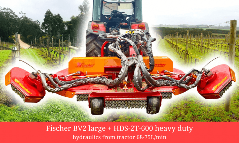 BV2 or BV3 Expandable Deck Mower with HDS-T | Fischer Australis